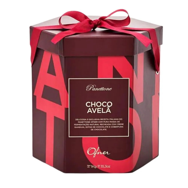 PANETONE OFNER CHOCOLATE C/ AVELA 1KG - PANETONE OFNER CHOCOLATE COM ...
